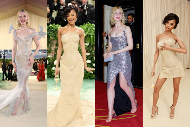 Elle Fanning and Tyla Stole the Show in a Balmain Couture Custom Gown ...