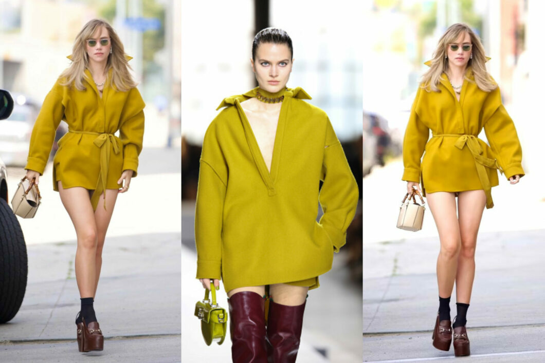 Suki Waterhouse Slays in Gucci During Los Angeles “Blackout Drunk ...