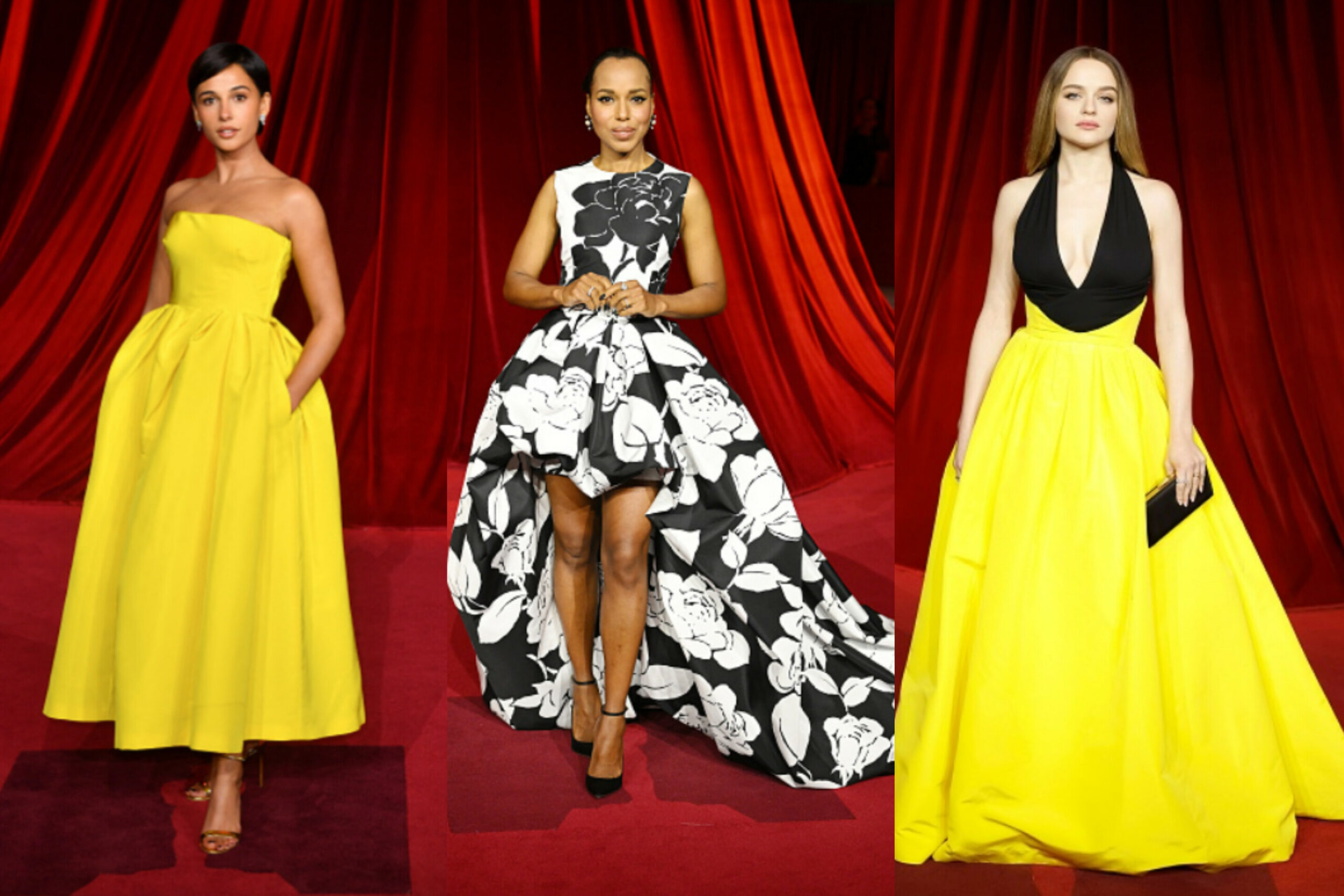 Kerry Washington, Joey King, and Naomi Scott Sizzle in Carolina Herrera ...