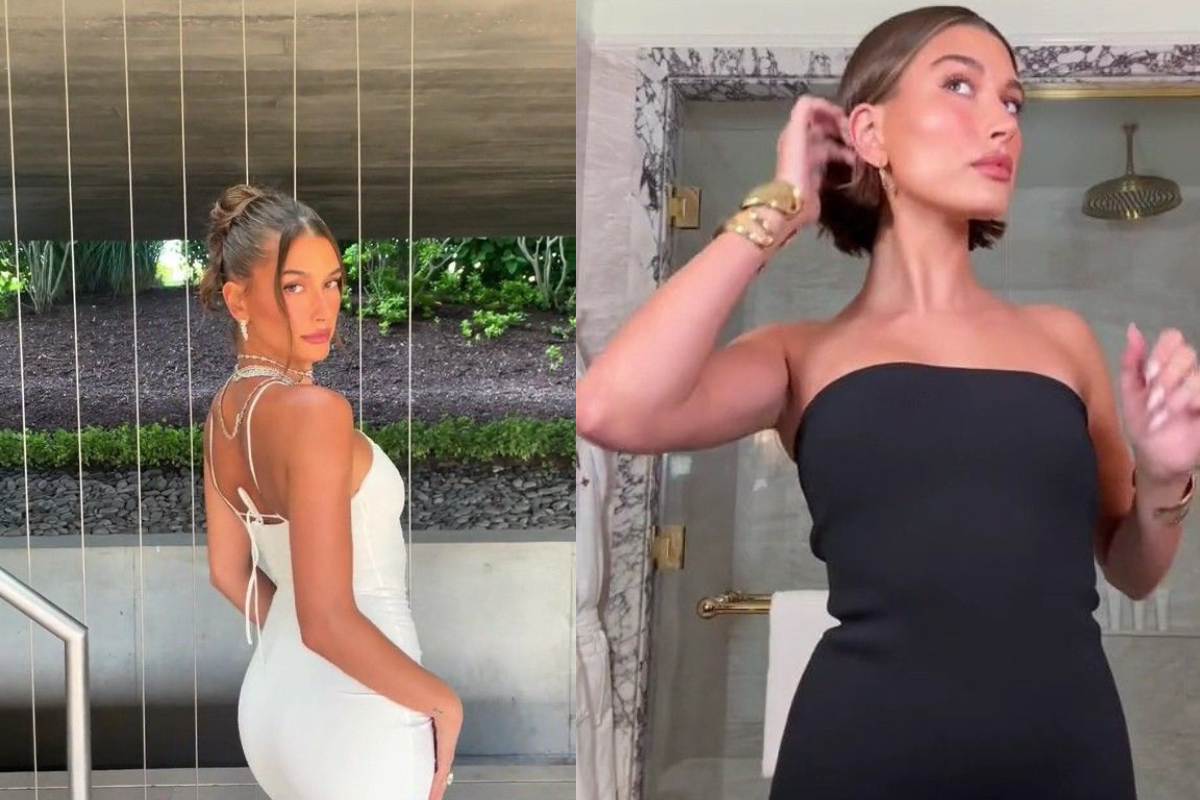 12 Daring Backless Halter Styles by Hailey Bieber To Steal