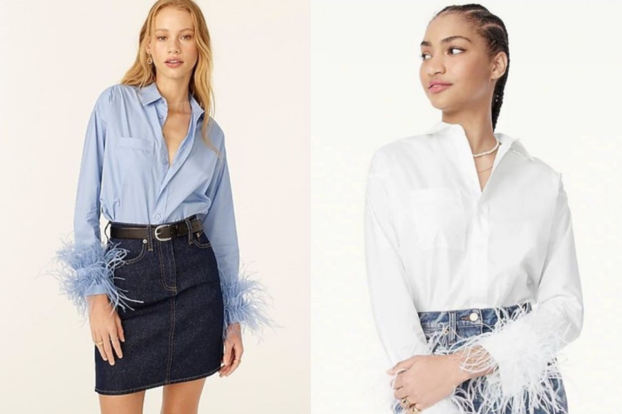 24 Must-Have Feather Trimmed Shirt Trends for a Chic Look