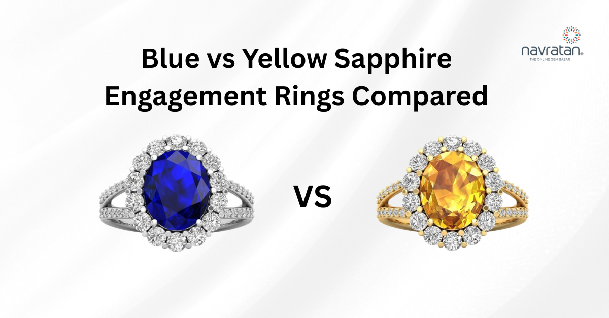 Blue Sapphire vs Yellow Sapphire Engagement Rings Compared | Fashonation