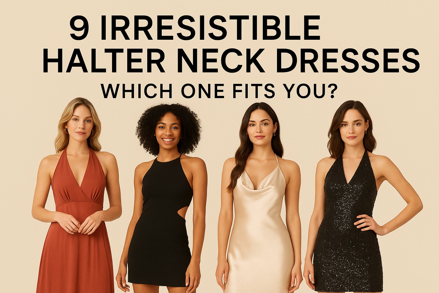 9 Irresistible Halter Neck Dresses-Which One Fits You