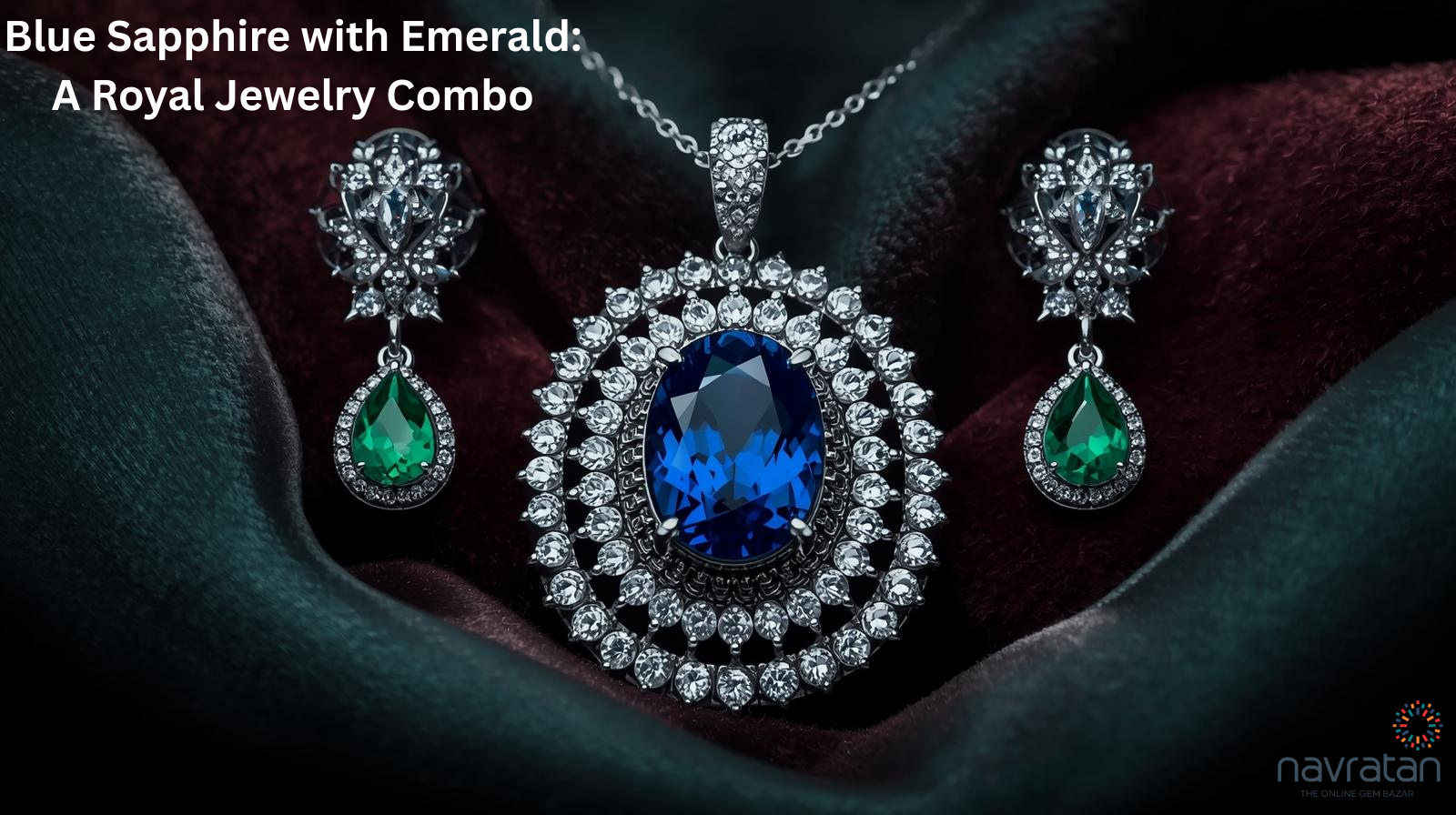 Blue Sapphire with Emerald: A Royal Jewelry Combo | Fashonation