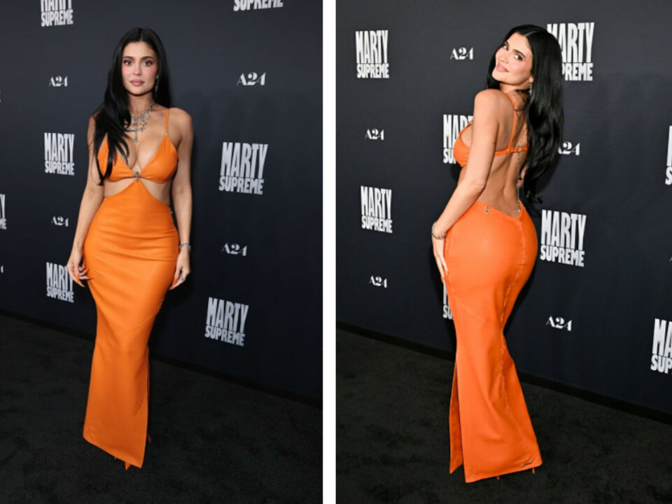 Kylie Jenner Steals the Show in a Colorful Chrome Hearts Backless Dress ...